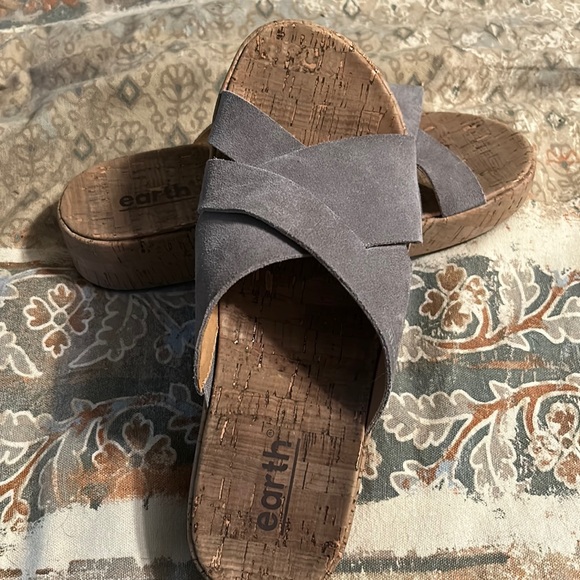 Earth | Shoes | Earth Suede Slide Sandals | Poshmark